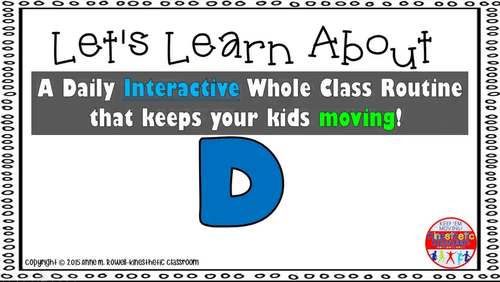 Interactive Alphabet & Letter Sound Practice: Letter D Activity - Early ...
