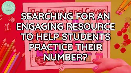 Christmas Roll, Count and Cover Numbers 1-12 | TPT