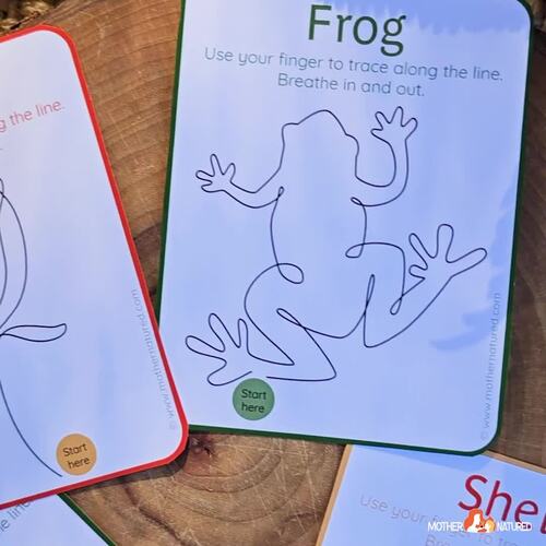 Nature Finger Tracing Cards and Posters | Nature Calm Activity | Calm ...