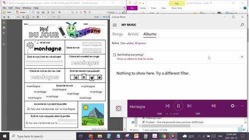 Mots FRÉQUENTS Mot du JOUR Mots usuels français French Emergent readers ...
