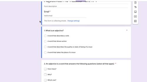 Middle School Grammar: Adjectives Digital Mini Unit by Language is an Art