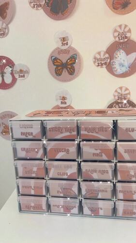 Teacher Toolbox | Toolkit Drawer Supplies Storage | Boho Butterfly Decor