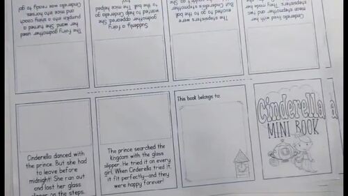 The Little Match Girl Fairy Tale Foldable Mini Book Grade 1 2 3 ELA