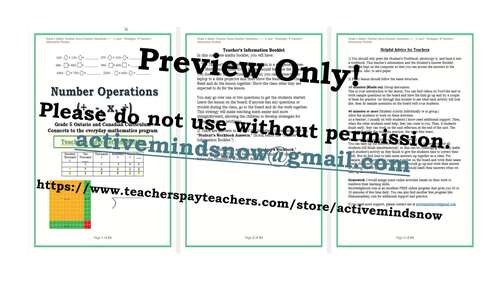 Grade 5 Math Unit 2: Whole Number Operations (+, -, / and x) by ...