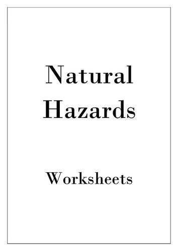 Geography Natural Hazards for GCSE Worksheets by Worksheet Whisperer