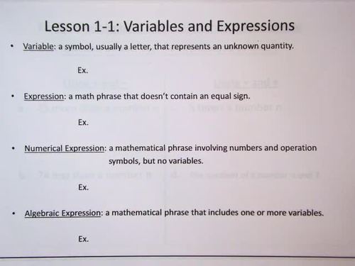 Algebra 1 Flipped Classroom - Chapter 1 by Math Made Easiest | TpT