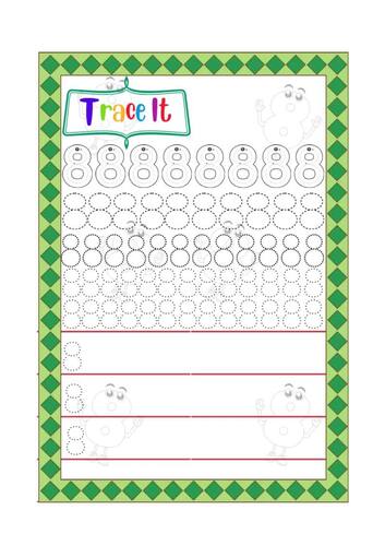 Toddlers Curriculum | Number "8" Activities by Brainstorm Preschool