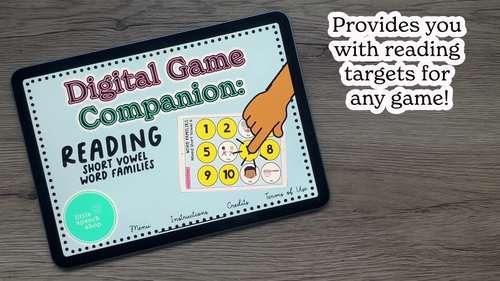 Reading Game Companion - Short Vowel Word Families - Boom™ Cards, PPT ...