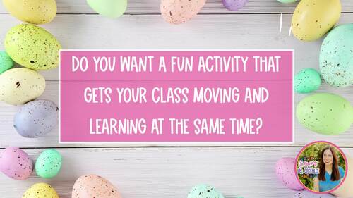 Spring Verbs, Nouns, and Adjectives Write the Room Easter Grammar Scoot ...