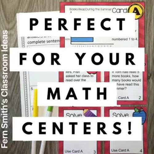 Use Bar Graphs Task Cards for Third Grade by Fern Smith's Classroom Ideas