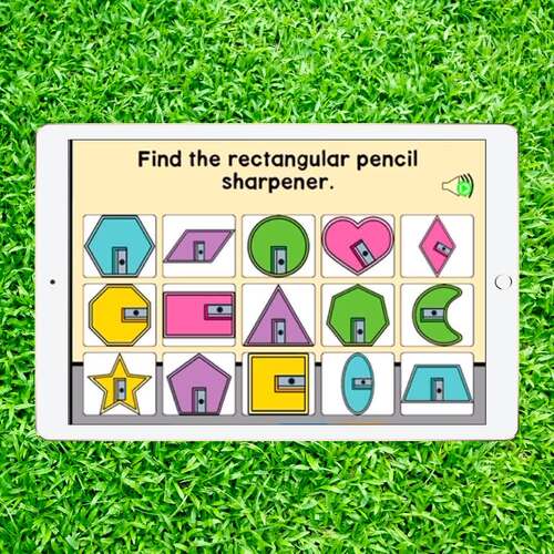Find the Back to school Shapes | BOOM CARDS with audio | REVIEW | TPT