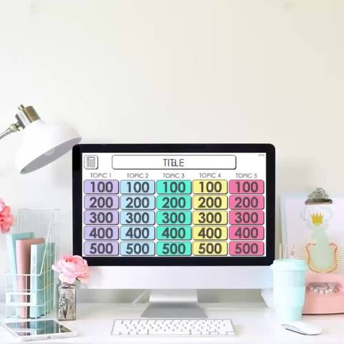 Commercial Use Editable Jeopardy Template Google Slides and Powerpoint ...