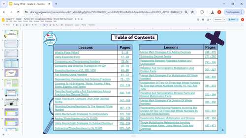 Google Slides Lessons - Ontario Math - Grade 4 - Number Unit | TPT