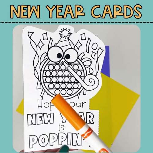 New Year Printable Cards by Playful Pursuits | TPT