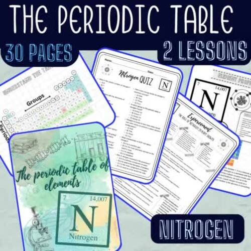 Nitrogen - The Periodic Table - Lesson Reading Activity Worksheets ...