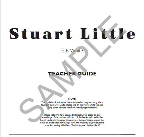 Stuart Little Novel Units® Teacher Guide Novel Study | TPT