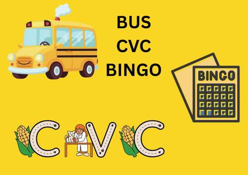 CVC BINGO by Ms Betty | TPT
