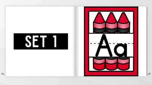 Alphabet, Number, and Color Posters | Classroom Decor Bundle | Crayon Theme