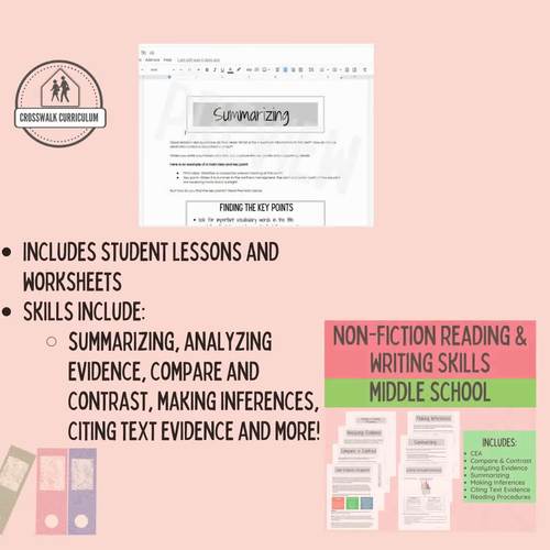 Middle School Science Graphic Organizer and Reading Passage Bundle