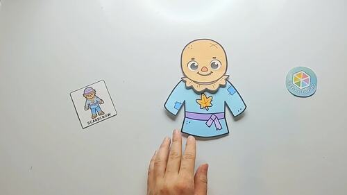 Scarecrow Craft Fall Cut & Paste Halloween Coloring Activity Scissor ...