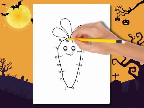 Halloween Dot to Dot Worksheets . Spooky Connect the Dots Coloring Pages