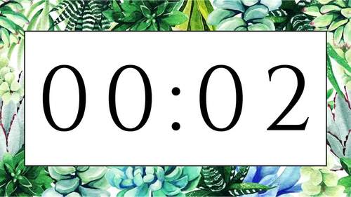 30 SUCCULENT Video Countdown Timers - For PowerPoint, Slides, Keynote