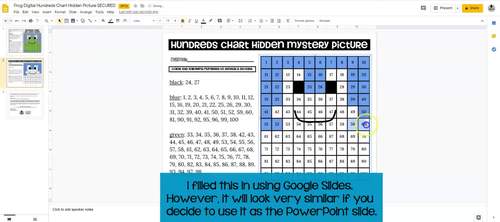 Digital Frog Hundreds Chart Hidden Mystery Picture for Math and Life Cycles