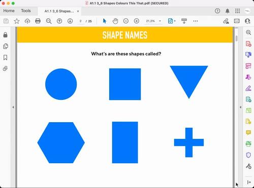 ESL Beginners Lesson: Colours & Shapes with Demonstratives This & That