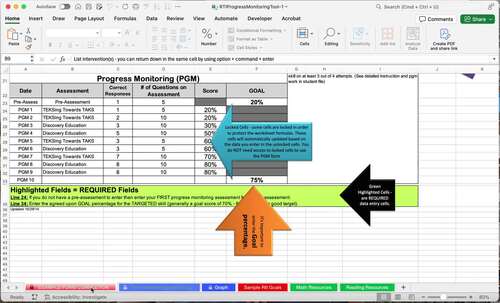 MTSS/RTI Progress Monitoring Tool by PrincipalPlaybook | TPT