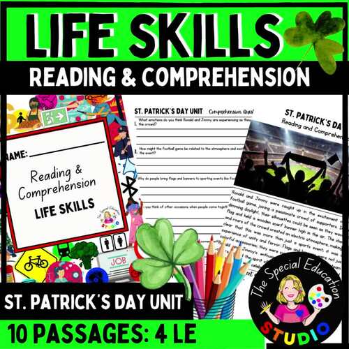 St. Patrick's Day Reading Comprehension differentiated tasks Special ...