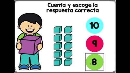 Boom Card Digital Place Value to 20 Spanish by Recursos Arcoiris