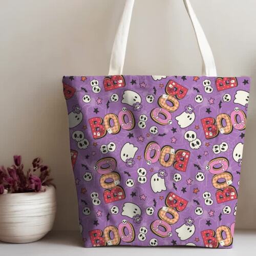 Halloween Boo Seamless Digital Paper Pattern Cute Ghosts Bats Skulls ...