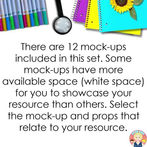 Color Me Happy Mockup Set | Clipart by Star Kids by Naomi | TPT