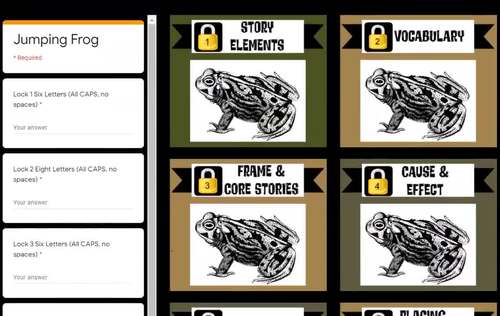 Celebrated Jumping Frog of Calaveras County Digital Escape/Breakout ...