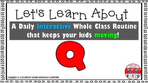 Interactive Alphabet & Letter Sound Practice: Letter Q Activity - Early ...