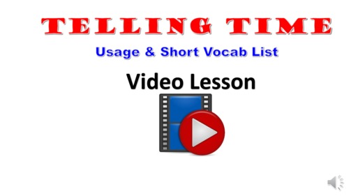 Telling Time in French: Video Lesson by Nicole French Teacher in Texas
