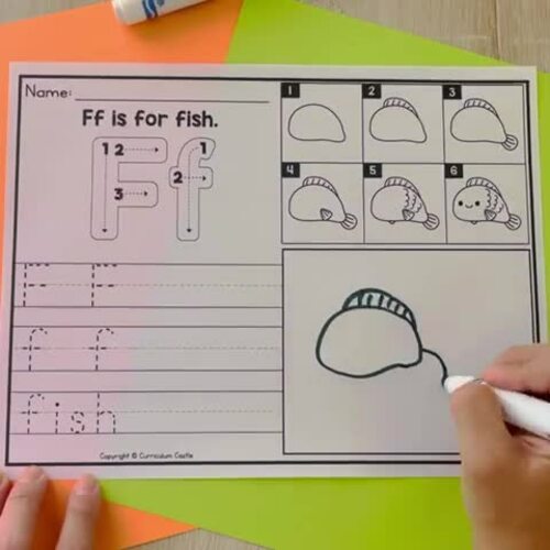 Alphabet Directed Drawing Activities by Curriculum Castle | TPT