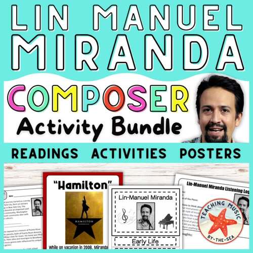 Lin Manuel Miranda Composer Study Hispanic Heritage Hamilton Music ...