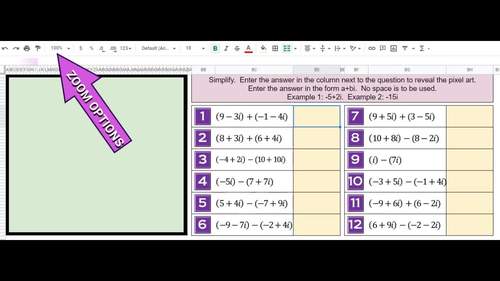 PIXEL ART: Add & Subtract Complex Numbers (2 Options) DISTANCE LEARNING PIXEL ART: Add & Subtract Complex Numbers (2 Options) DISTANCE LEARNING