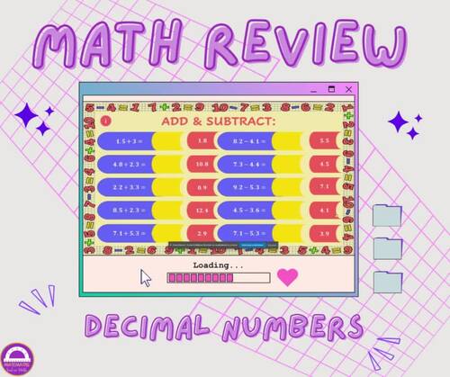 End of Year Math Review 6th Grade | Decimal Operations Drag & Drop by ...