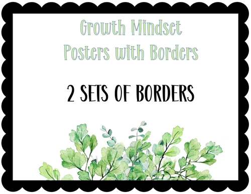 Posters for Growth Mindset | Plant Themed Classroom-Student ...