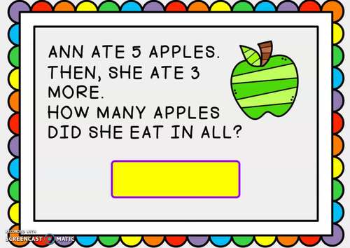 Addition Word Problems Boom Cards™ Math by Creating 4 ESL | TPT