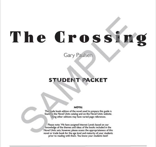 The Crossing Novel Units® Student Packet Novel Study | TPT