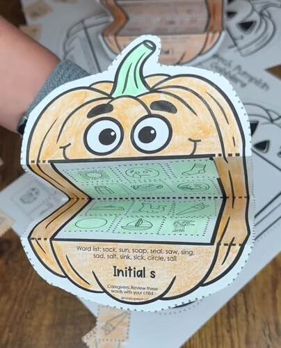 Speech Pumpkin Gobblers for Speech Therapy ~ Articulation & Language CRAFT