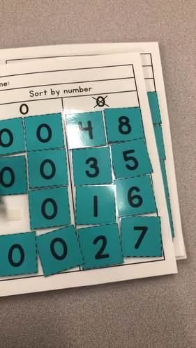Number Sorting Mats (0-30) by Ms Vs Specialties | TPT