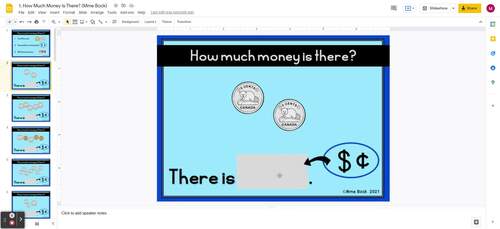 Money 1: How Much Is There? (Canadian Coins): Google Slides™ by ...
