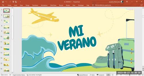 Verb Voyage: Spanish Summer Vocabulary and Conjugation Adventure