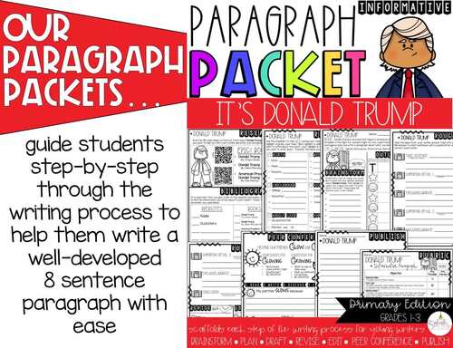 It's Donald Trump | Biography Paragraph Packet | Informational Writing