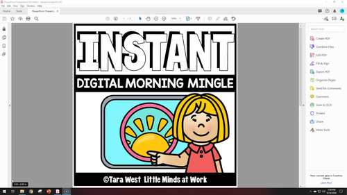 INSTANT Digital Morning Mingle Slides | DISTANCE LEARNING | | TPT