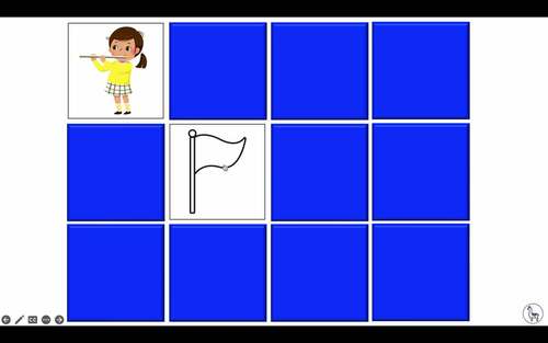 Virtual MATCHING PAIRS game for 'FL' words, virtual phonology game NO PREP!